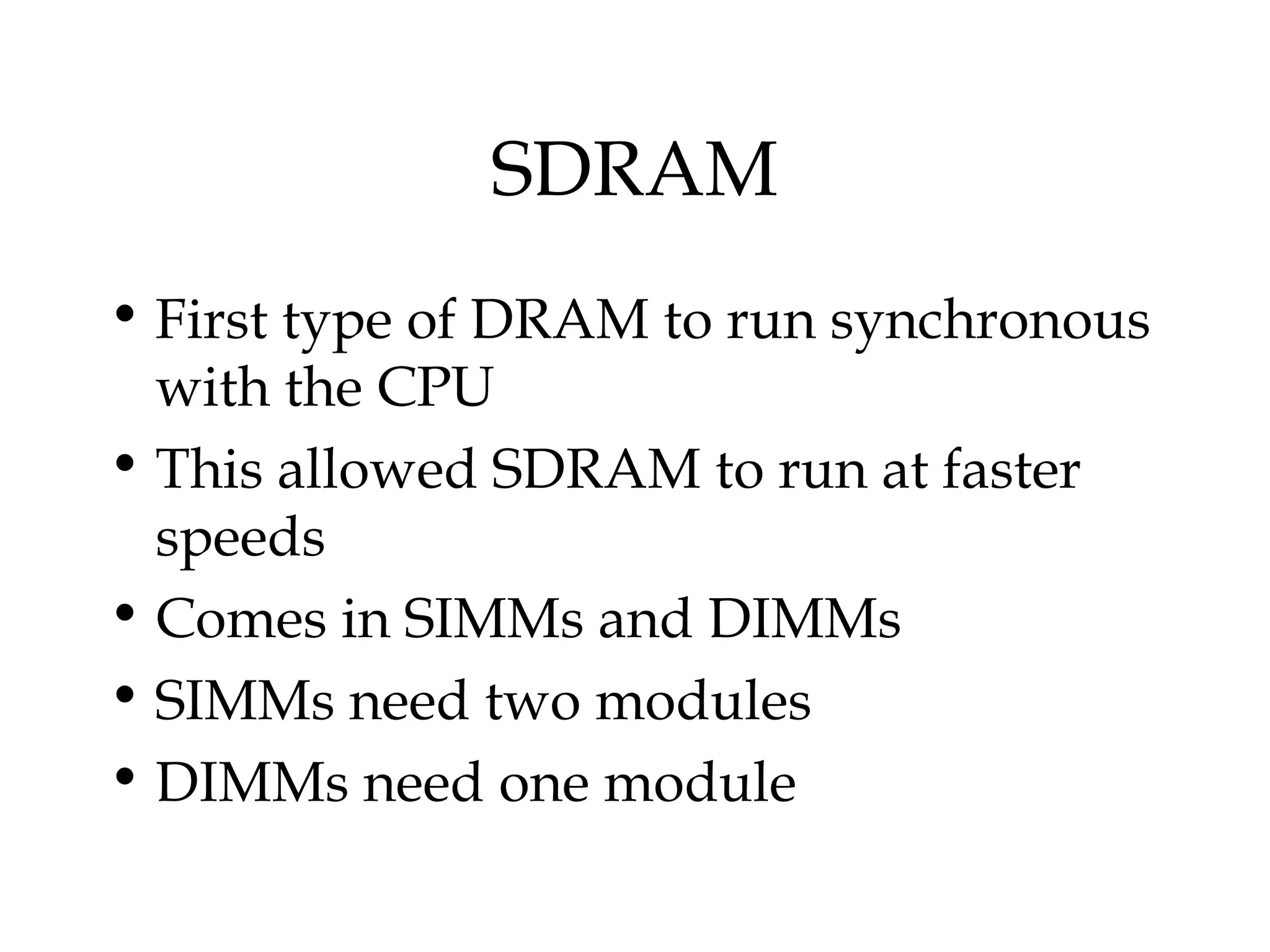 All types of DRAM and their function.ppt | Data Storage and Warehousing ...