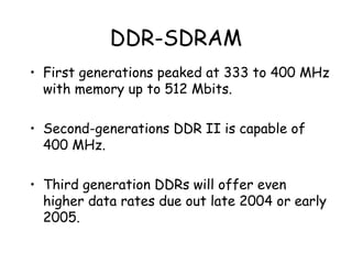 All types of DRAM and their function.ppt | Data Storage and Warehousing ...