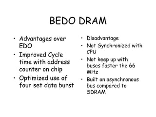 All types of DRAM and their function.ppt | Data Storage and Warehousing ...