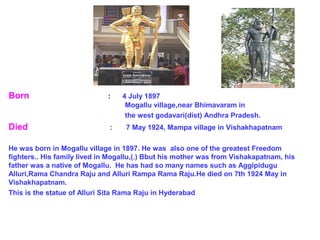 Alluari shanti | PPT