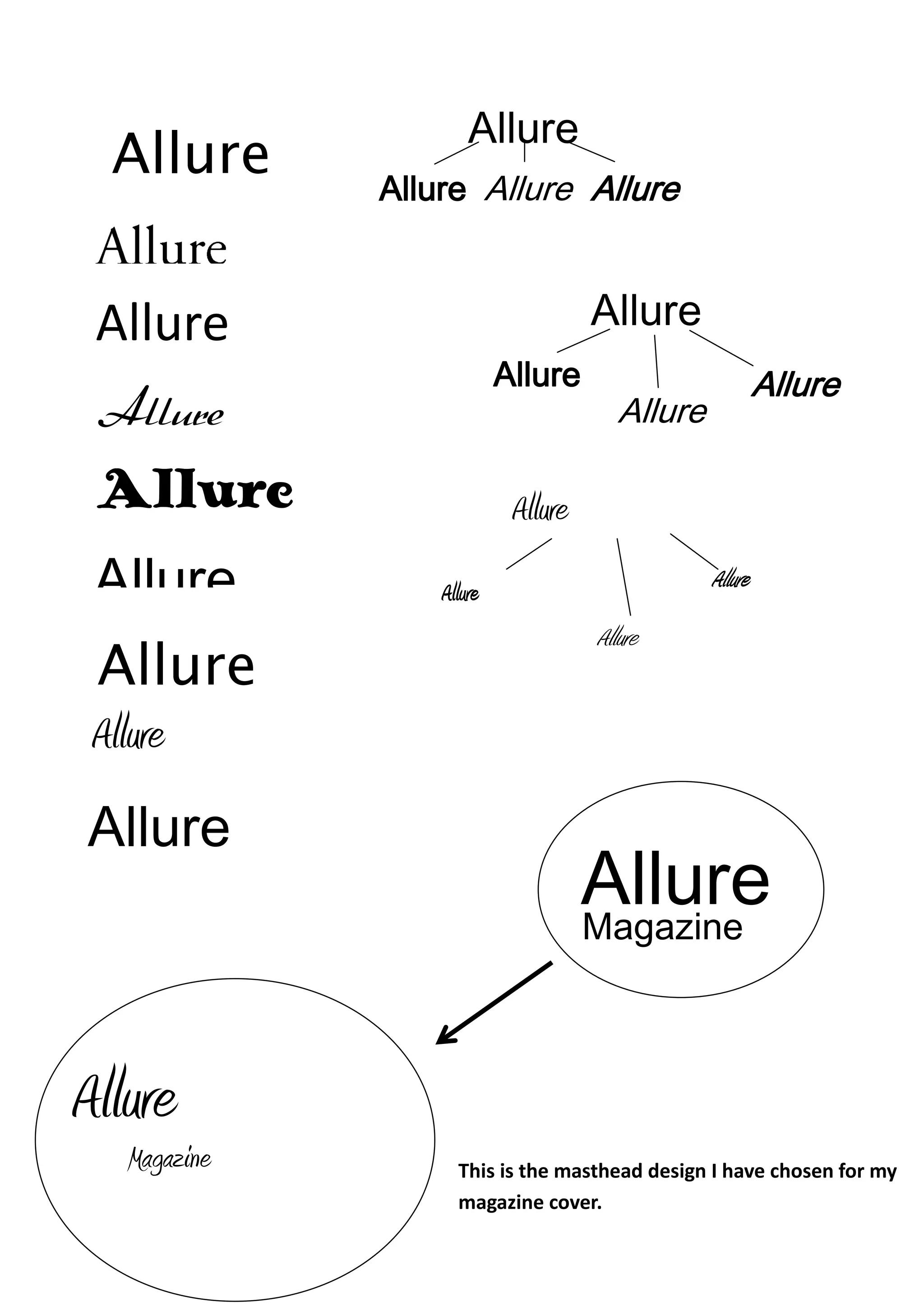Allure Masthead Design | DOCX