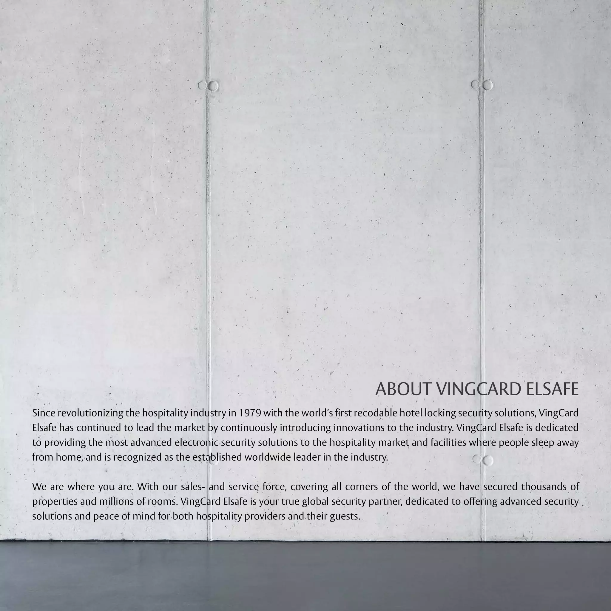 Controllo accessi VingCard modello ALLURE - Brochure | PDF