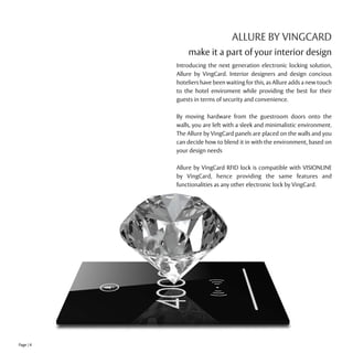Controllo accessi VingCard modello ALLURE - Brochure | PDF | Interior ...