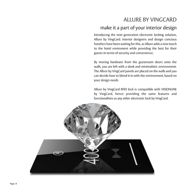 Controllo accessi VingCard modello ALLURE - Brochure | PDF