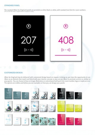 Controllo accessi VingCard modello ALLURE - Data Sheet | PDF