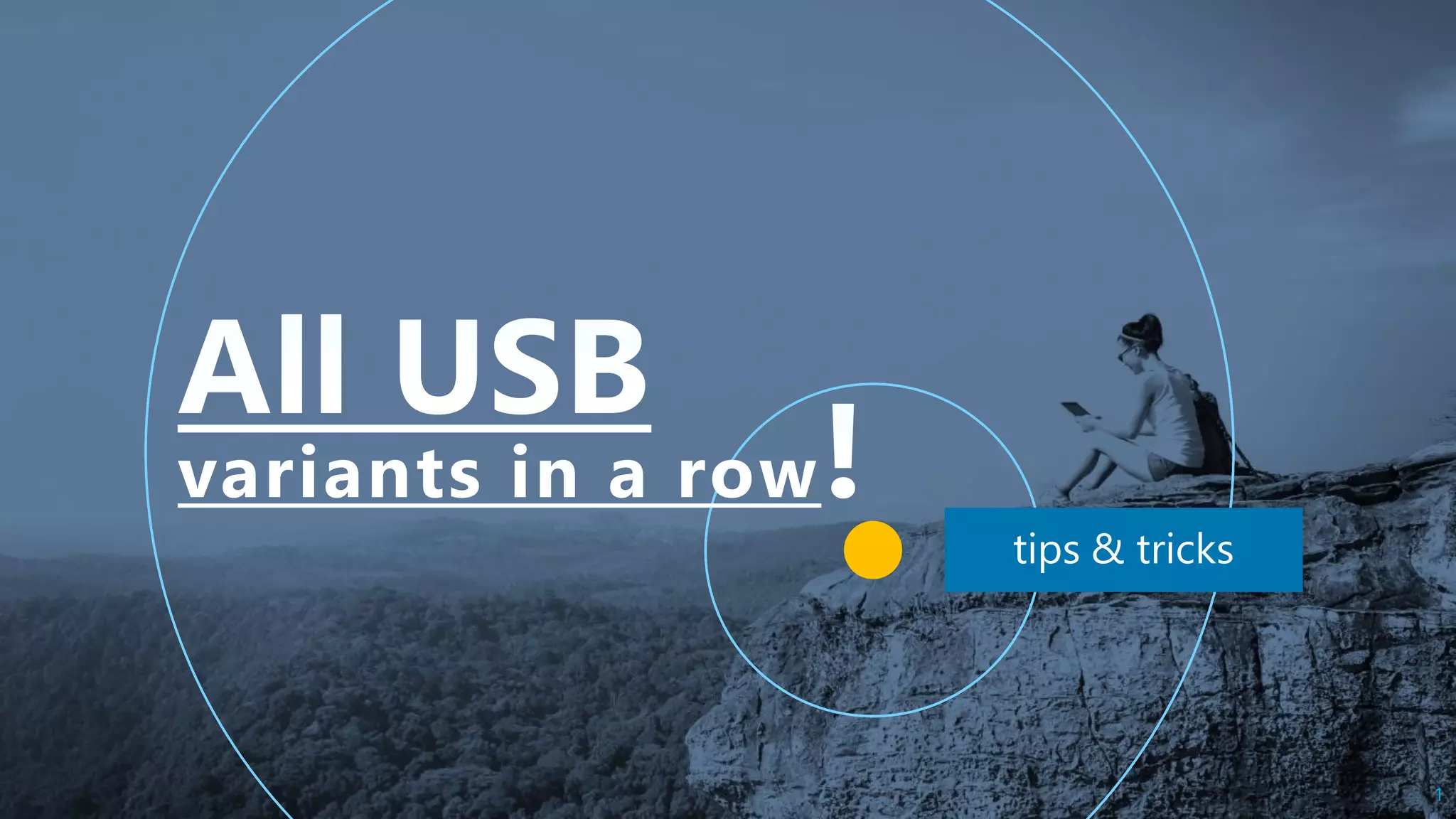 All usb variants in a row | PPTX