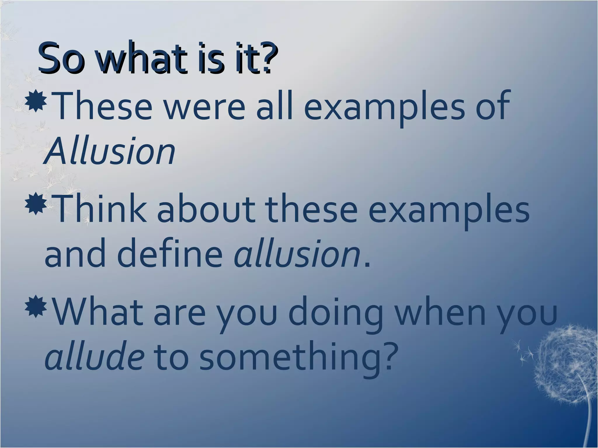 Allusion | PPT