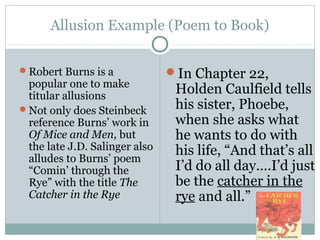 Allusion Examples In Poetry