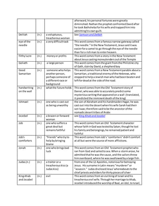 Allusions from Mythology, Literature, and History | DOCX