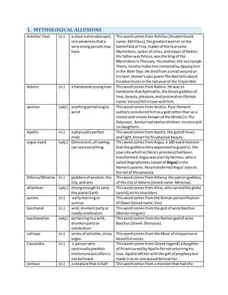 Allusions from Mythology, Literature, and History | DOCX