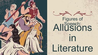 Allusions in Literature Education Presentation in Beige and Dark Green ...