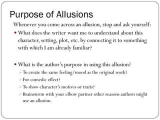 Allusions powerpoint | PDF