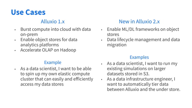 Introduction to Alluxio 2.0 Preview | Simplifying data access for cloud workloads | PDF | Cloud ...