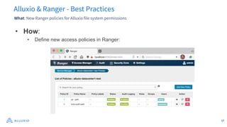 Alluxio and Apache Ranger Best Practices | PPT