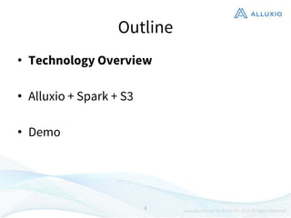 Getting Started with Alluxio + Spark + S3 | PPT