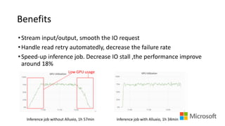 Speed up large-scale ML/DL offline inference job with Alluxio | PPT