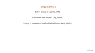 Iceberg + Alluxio for Fast Data Analytics | PDF