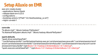 Alluxio on AWS EMR Fast Storage Access & Sharing for Spark | PPT