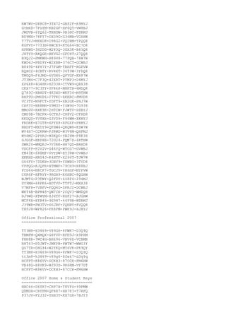 All version office keys | PDF