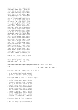 All version office keys | PDF