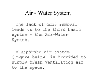 All water, air water systems | PPT