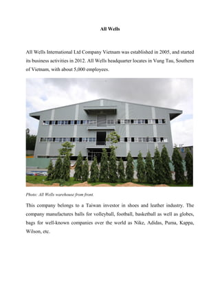 ALL WELLS WAREHOUSE | PDF