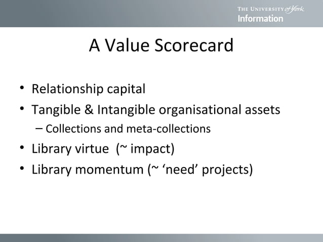 One Director's Vision for Academic Liaison | PPT