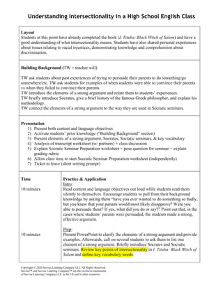 Understanding Intersectionality in a High School English Class | PDF