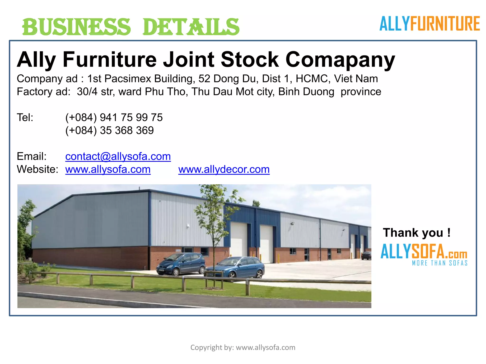 Ally furniture company profile | PDF