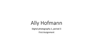 Ally hofmann | PPT