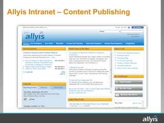 Intranet Best Practices - SharePoint Intelligence Conference 2011 | PPT