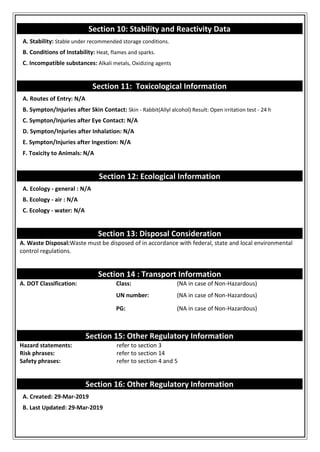 Allyl Alcohol MSDS - ChemicalBull - 2019 | PDF