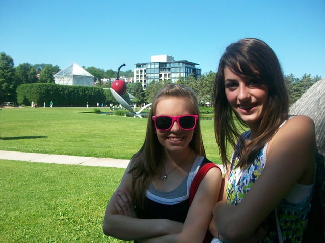 Fun at the Sculpture Gardens with Ally and Lauren | PPT