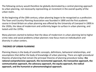 ALL YOU DIDN'T KNOW ABOUT URBAN PLANNING | PDF