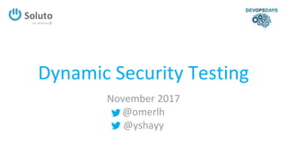 Security Testing with Zap | PPT