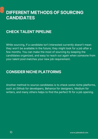 All you need to know about candidate sourcing | PDF