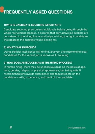 All you need to know about candidate sourcing | PDF
