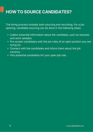 All you need to know about candidate sourcing | PDF