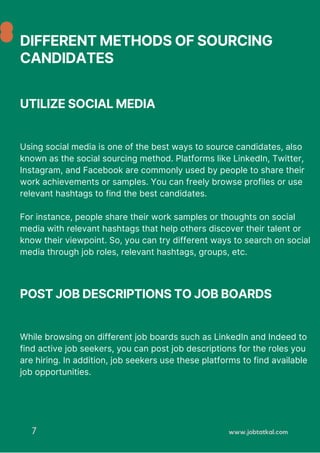 All you need to know about candidate sourcing | PDF