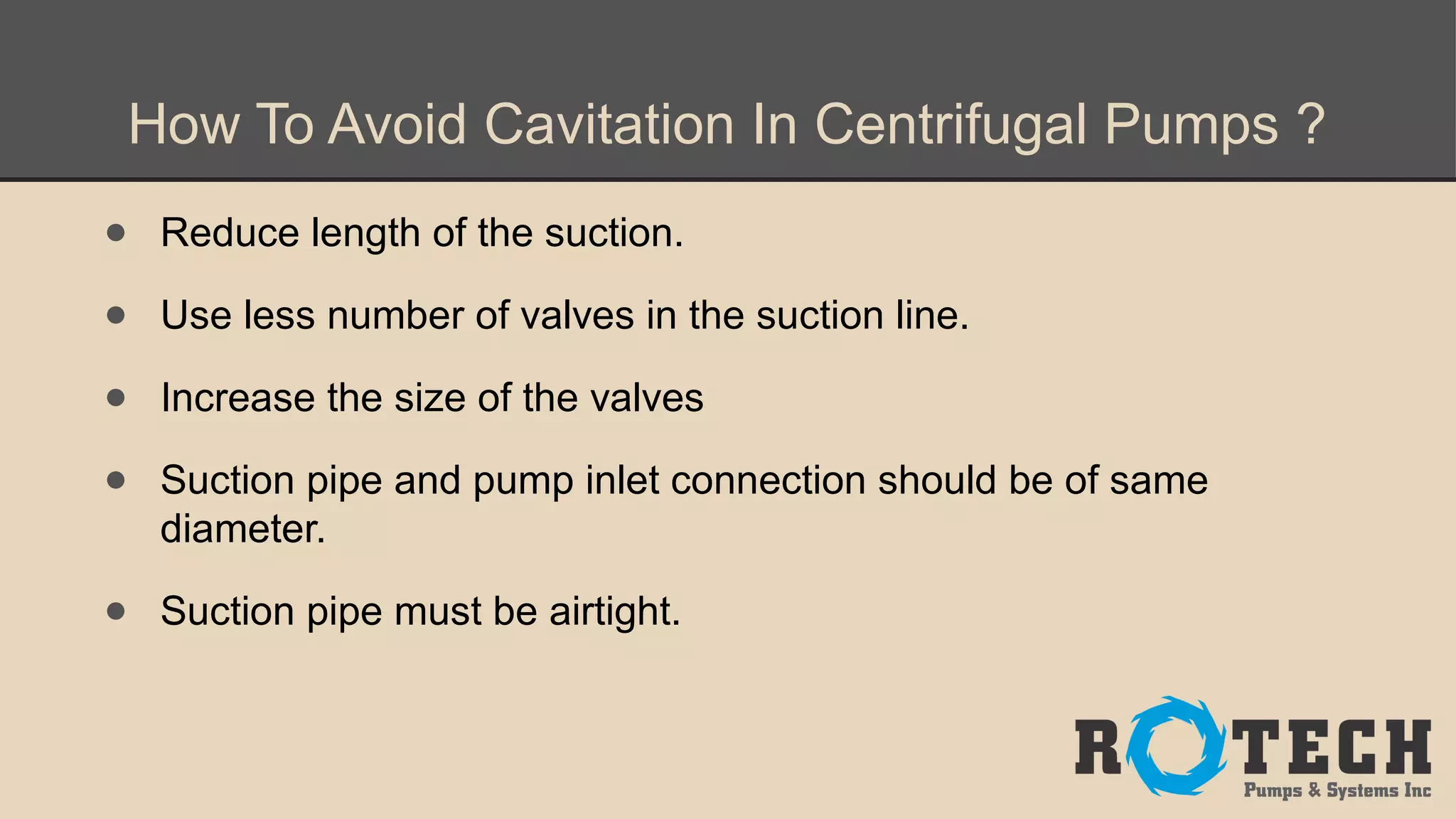 All You Need To Know About Cavitation In Centrifugal Pumps | PDF