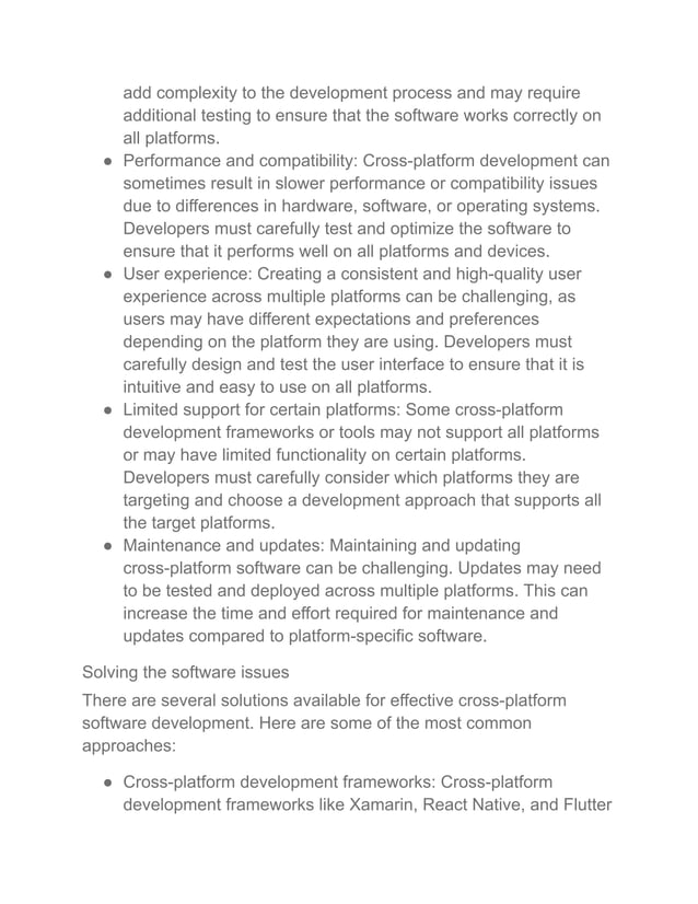 All You Need To Know About Cross Platform Software Developmentpdf