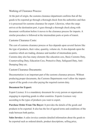 All You Need to Know About Customs Clearance.pdf | Business | Business ...