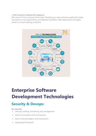 All You Need To Know About Enterprise Software Development | PDF