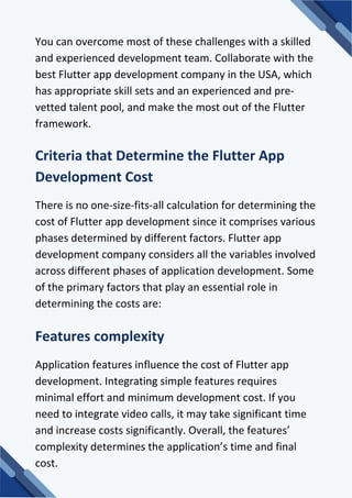 All you need to know about Flutter app development Challenges, proven ...