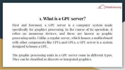 All you need to know about GPU dedicated Server.pptx