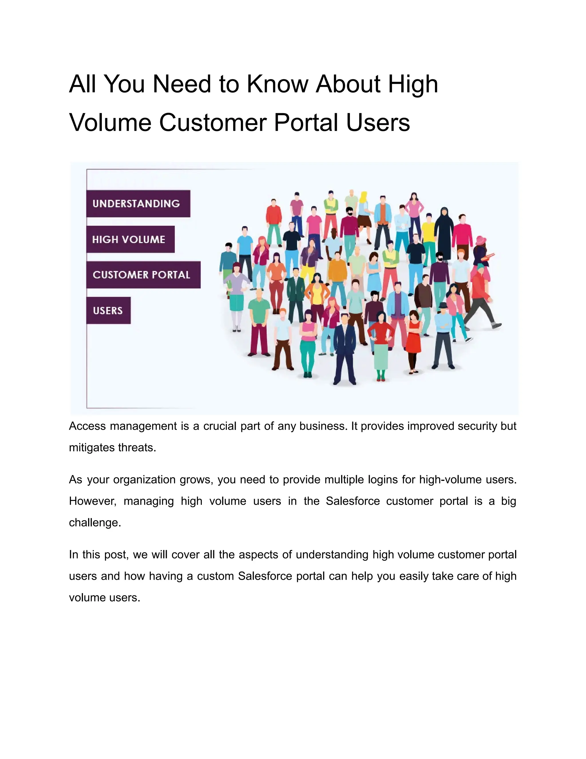 All You Need to Know About High Volume Customer Portal Users.pdf