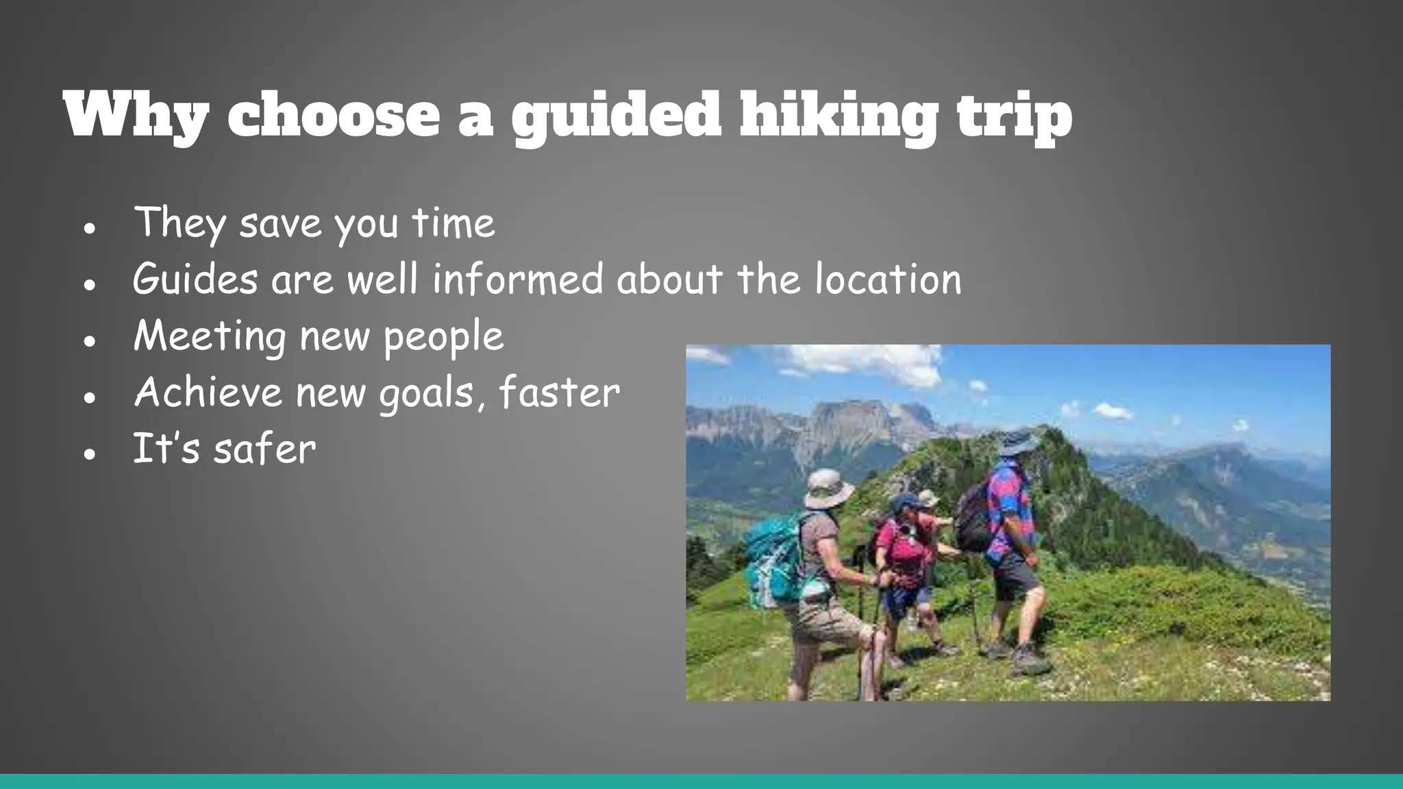 All you need to know about hiking tours | PPTX