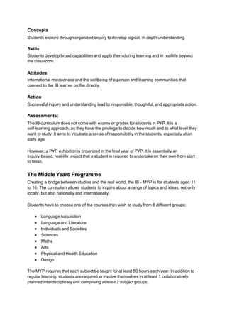 All You Need to Know about IB Curriculum.pptx | Professional School ...