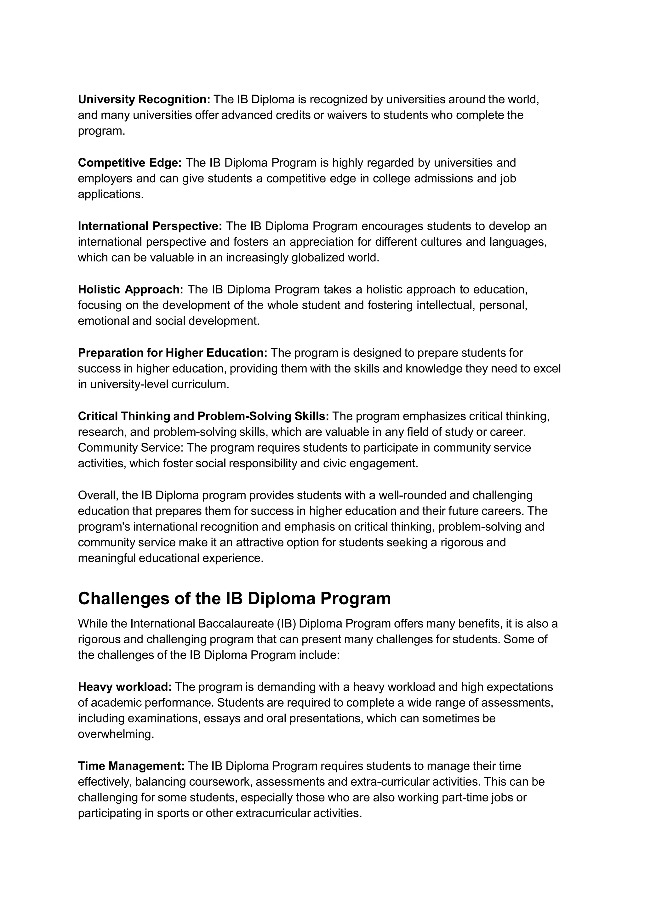 All you need to know about IB Diploma Program | PPTX