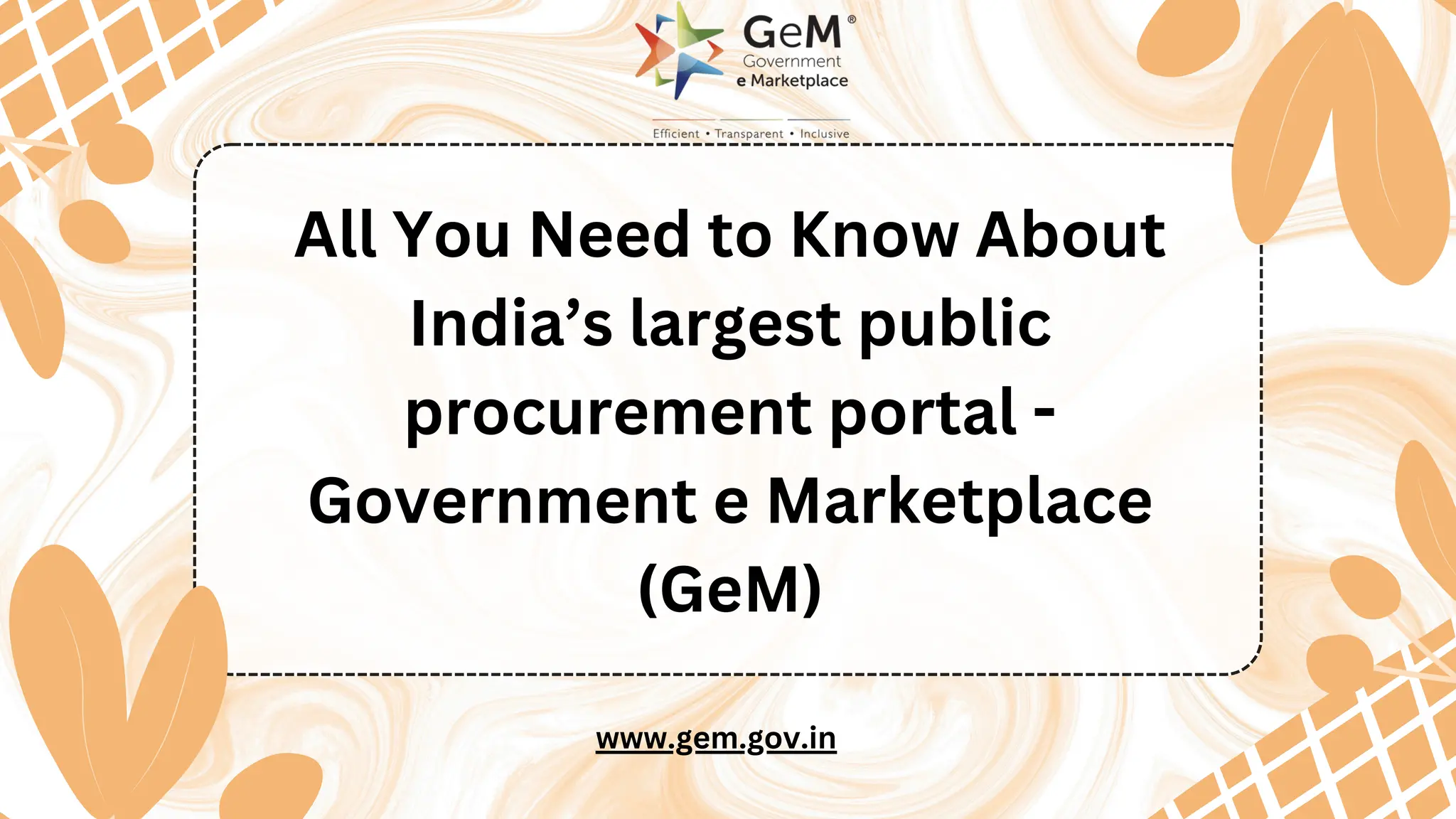 All You Need to Know About India’s largest public procurement portal ...